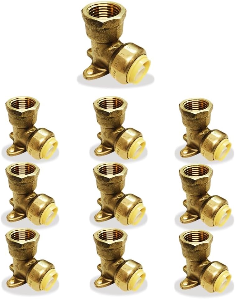 1/2" x 1/2" - 90 Degree Drop Ear Elbow - Push Fit Plumbing Fittings ...